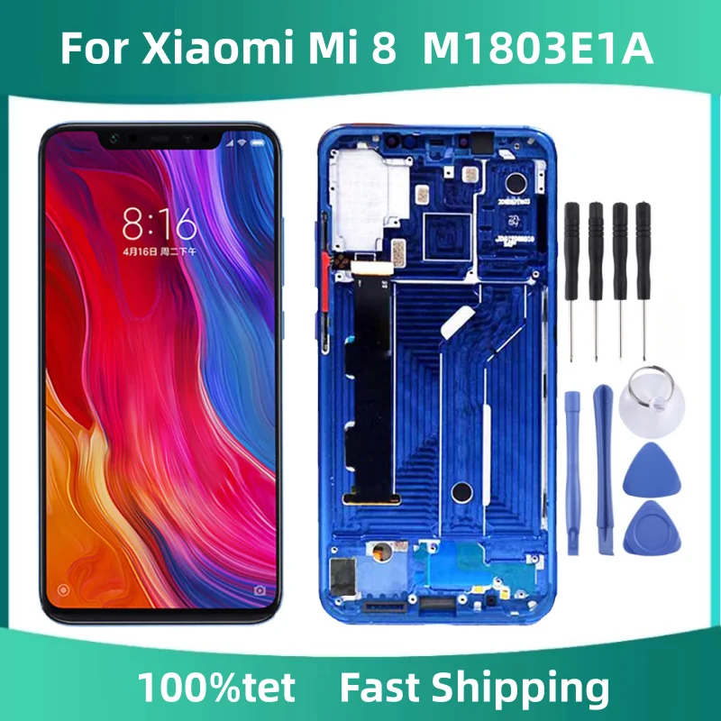 AMOLED-TFT-6-21-For-Xiaomi-Mi-8-LCD-With-Frame-Mi-8-Display-Touch ...
