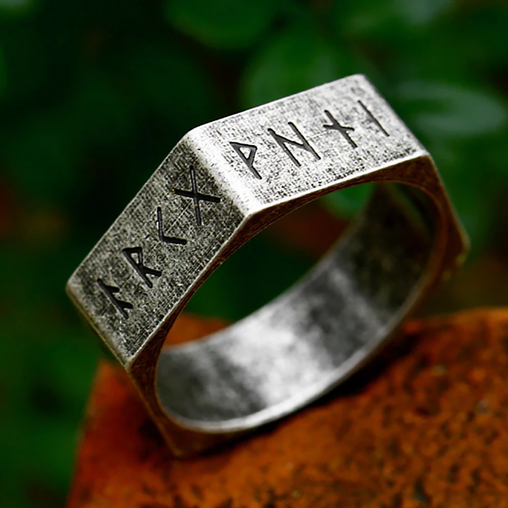 Unique-Vintage-Nordic-Viking-Runes-Rings-Stainless-Steel-Celtic-Knot ...