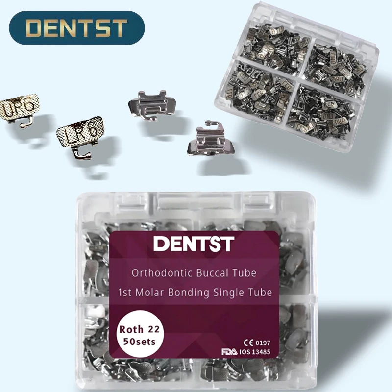Dentst-50Sets-200pcs-Orthodontic-Buccal-Tube-Dental-1st-Molar ...