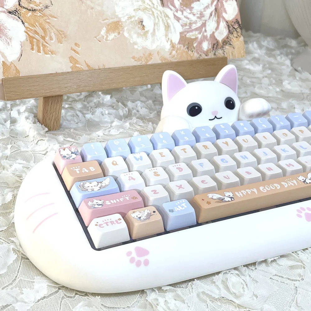 135-Keys-Pretty-Cat-Keycap-MDA-Profile-DYE-Sublimation-ISO-Enter-PBT ...