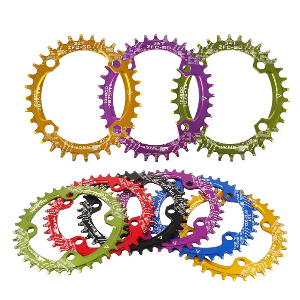 MTB-Bike-104BCD-Chainwheel-Sprockets-32-34T-36-38T-Oval-Narrow-Wide ...