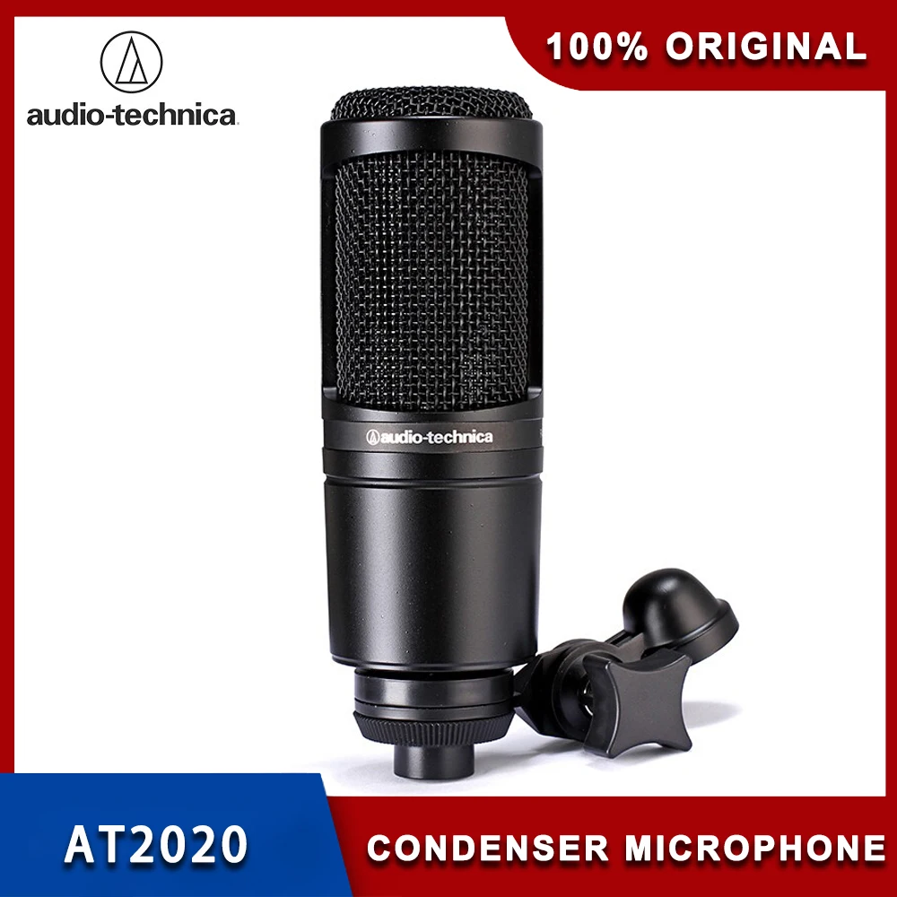 100-Original-Audio-Technica-AT2020-Wired-Cardioid-Condenser-Microphone ...