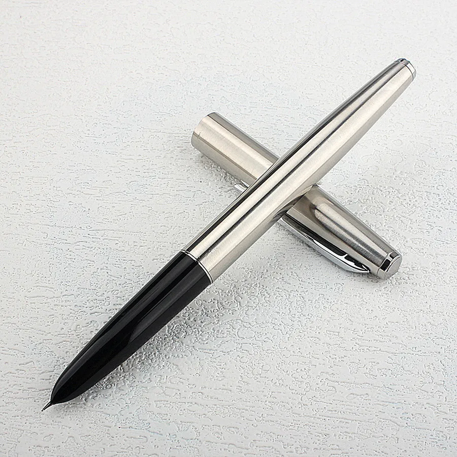 JINHAO-911-Classic-Style-All-Steel-Fountain-Pen-0-38mm-Nib-Ink-Pens ...