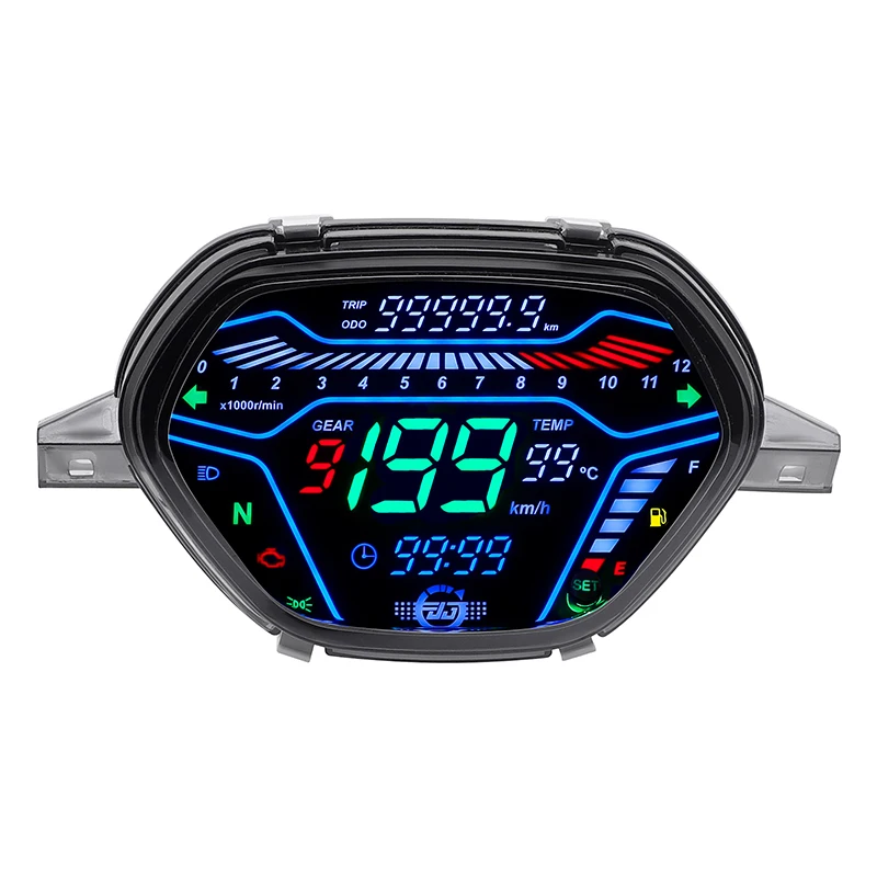 199Km-Digital-Motorcycle-Speedometer-LED-Dashboard-RPM-For-EX5-Class1 ...