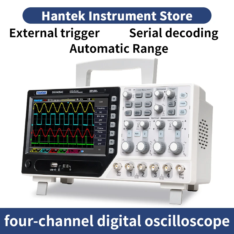 Hantek-Digital-Oscilloscope-DSO4254C-Four-channels-250Mhz-1GSa-s-25MHz ...