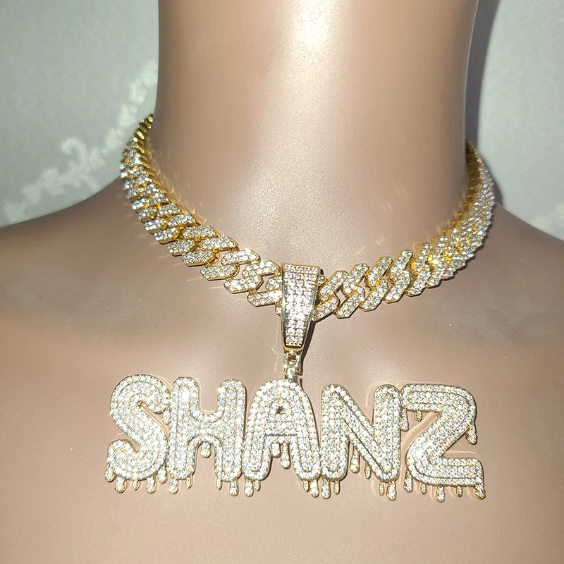 Custom-Name-Necklace-Drip-Letter-with-Big-Hook-Zircon-Word-with-Cuban ...