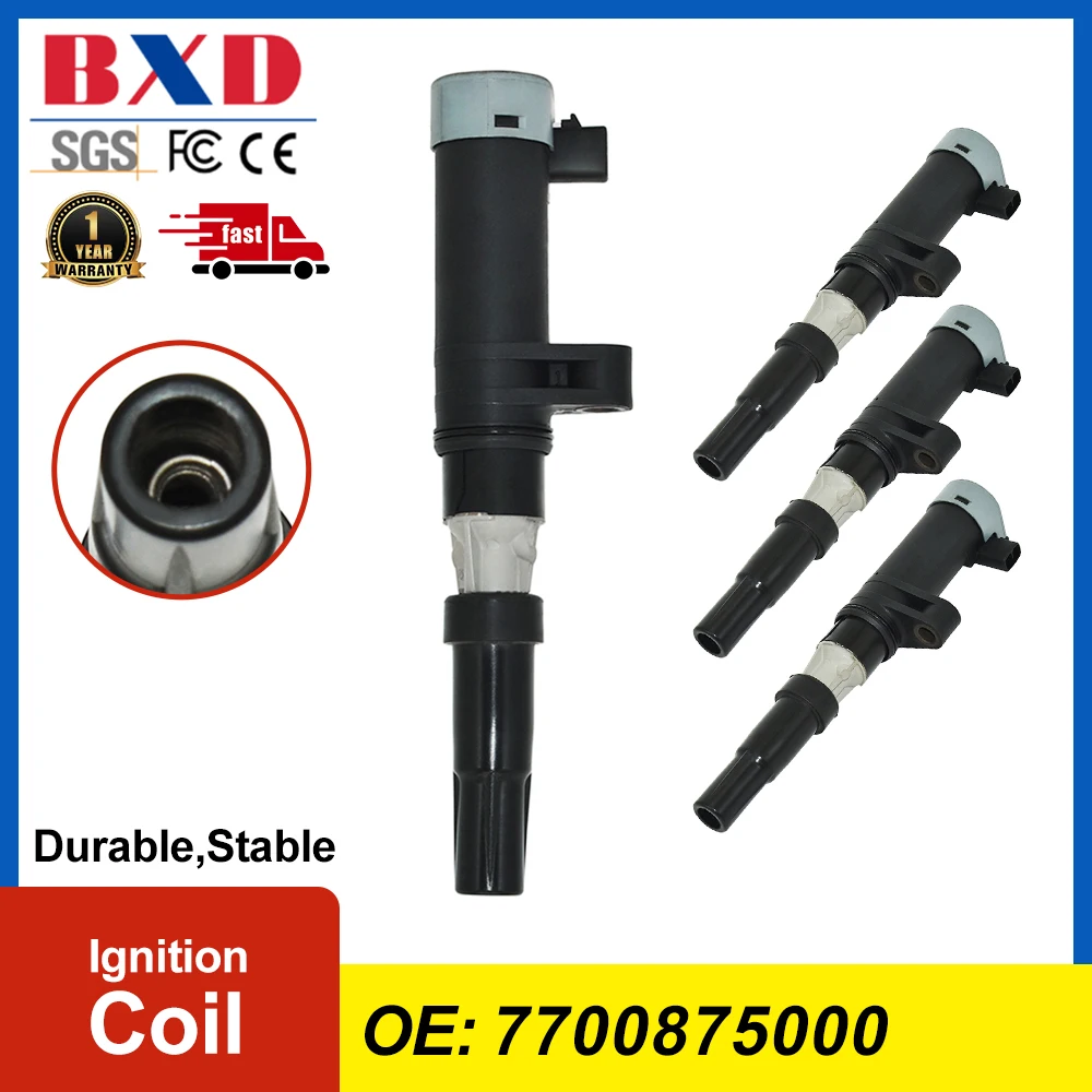 1-4PCS-Ignition-Coil-7700875000-For-Renault-Clio-Megane-Espace-Kangoo ...