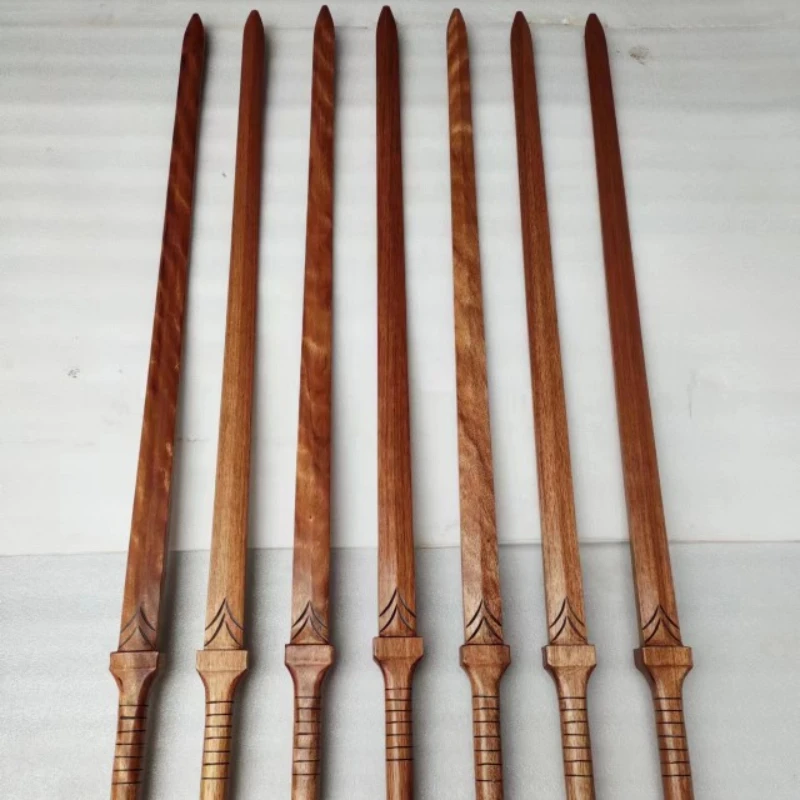 Hand-Made-Carved-Double-Handed-Sword-Counterweight-Version-Solid-Wood ...