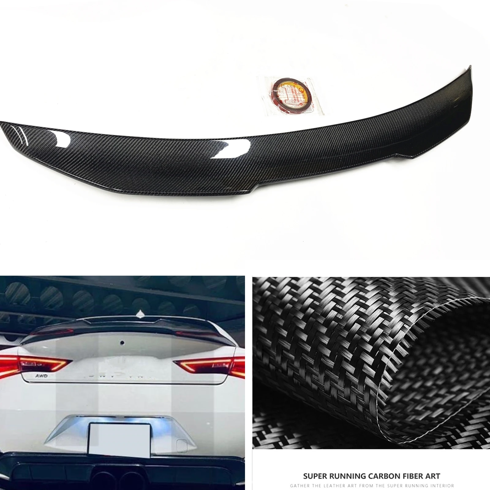 PSM-Style-Rear-Trunk-Lid-Spoiler-Wing-For-Infiniti-Q60-2017-2021-Real ...