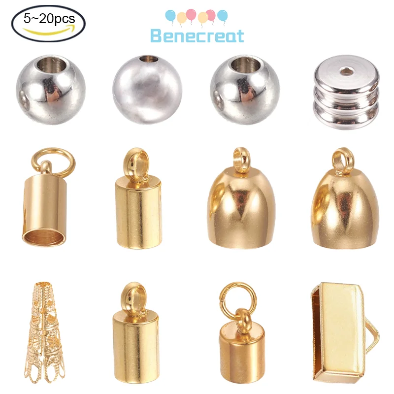 304 Stainless Steel Memory Wire End Caps | Stainless Steel End Caps ...