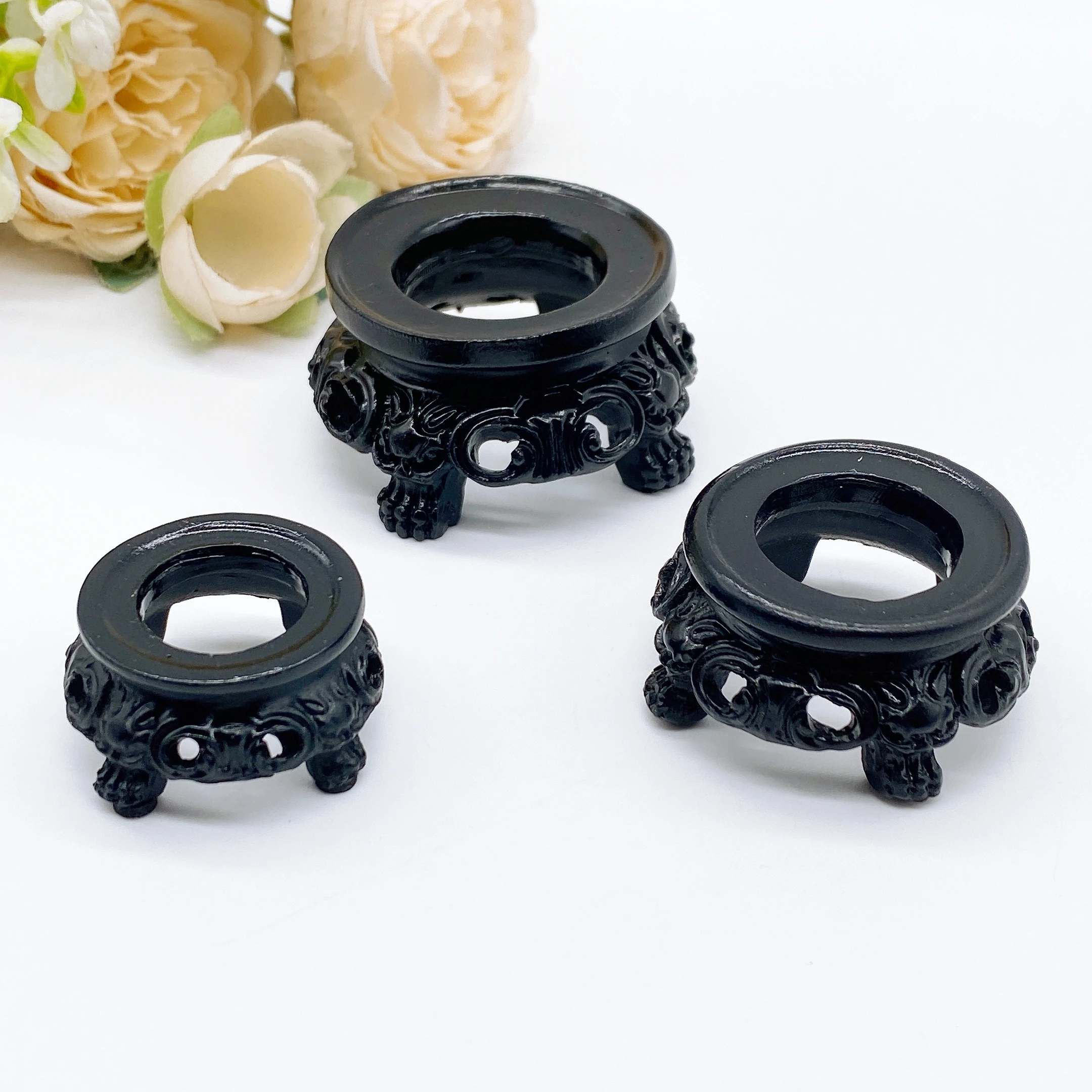 Resin-Sphere-Support-Retro-Crystal-Ball-Stand-Branch-Base-Miniature ...