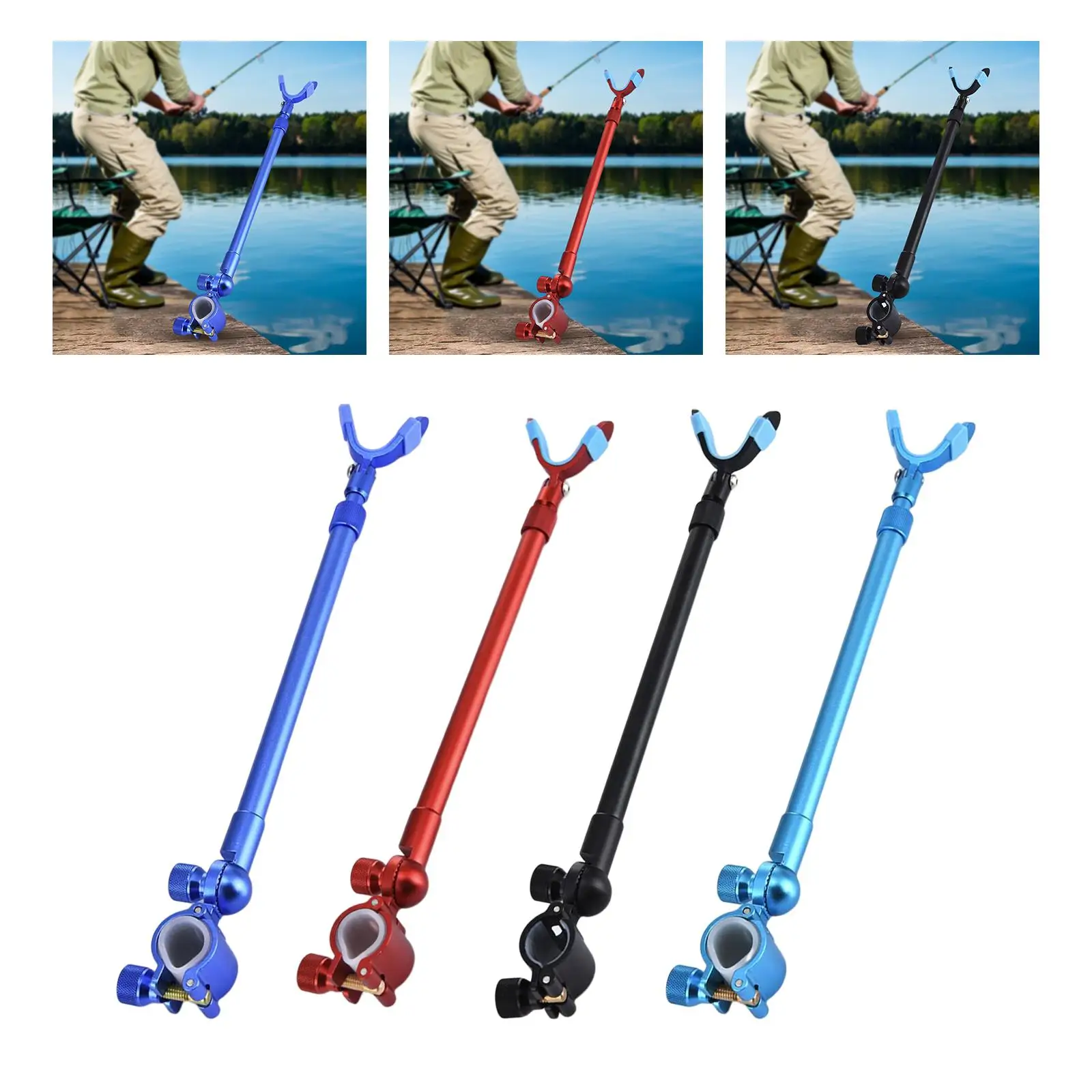 Fishing Rod Bracket Holder Pole Bracket Rack Extending Rod Rest ...