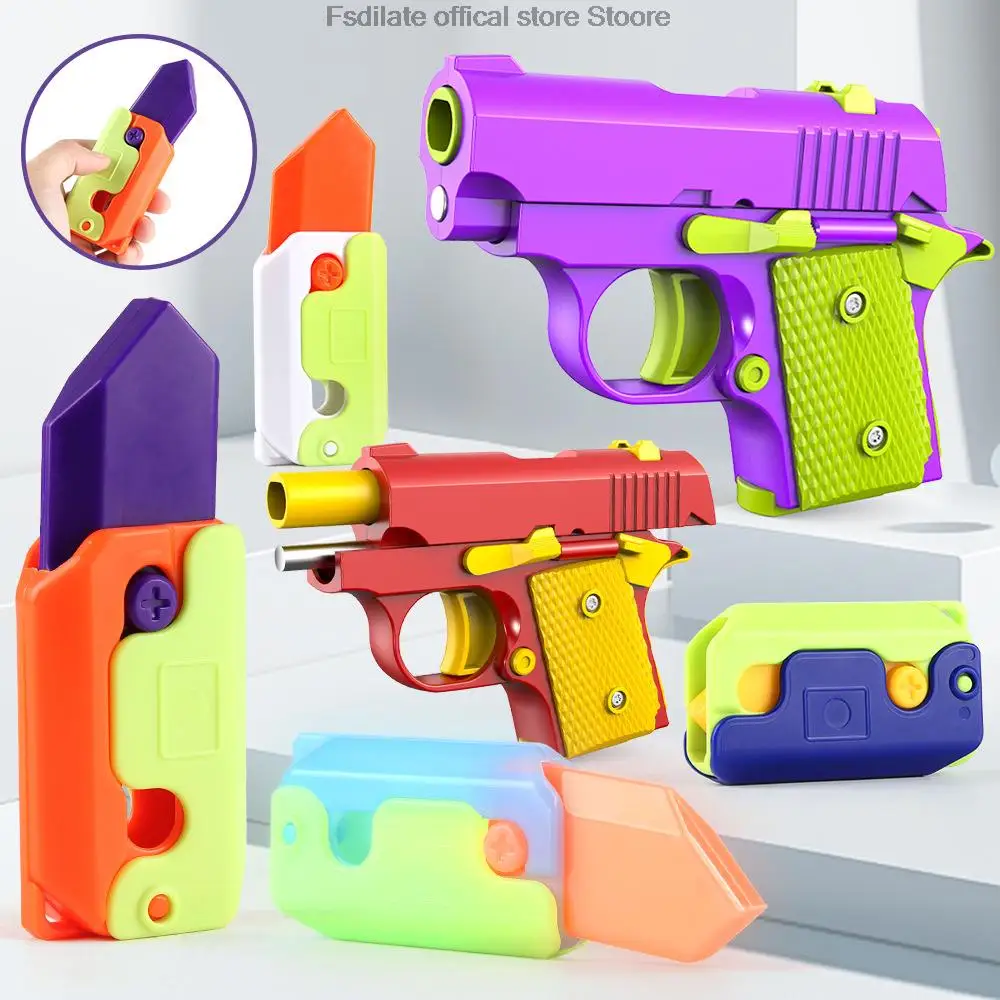 3D-printing-toy-gun-radish-gun-luminous-radish-knife-reduce-pressure ...