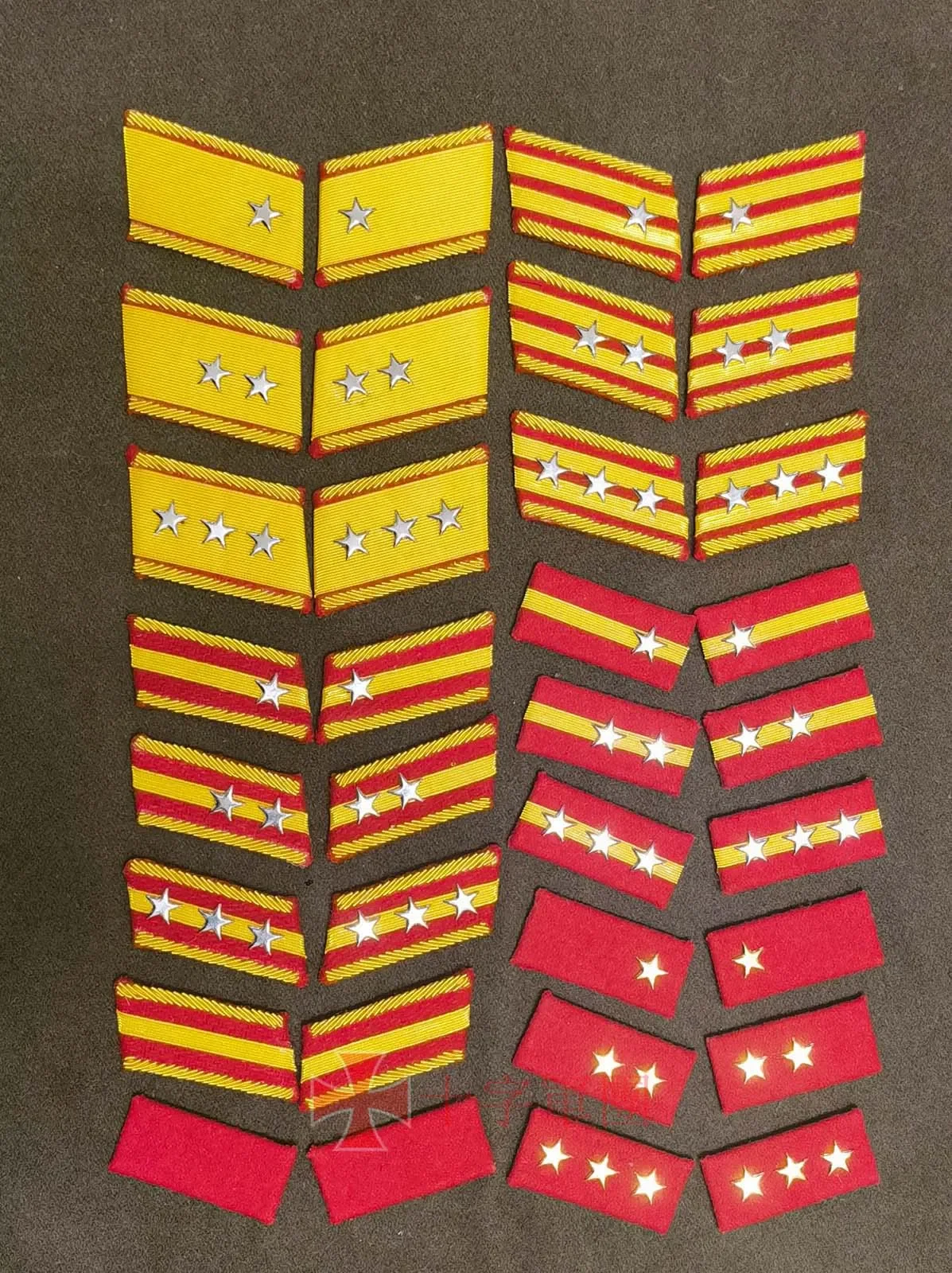 WW2 IMPERIAL JAPANESE ARMY Superior Private COLLAR TAB SET RANK ...