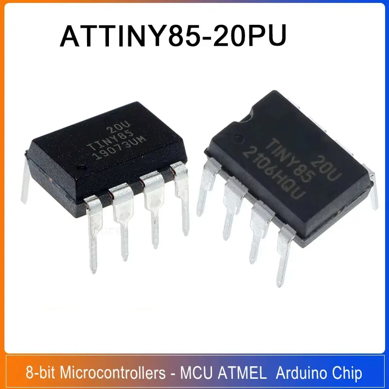 Microcontroladores-AVR-de-8-bits-piezas-DIP8-ATTINY85-1-10-ATTINY85-20PU-procesador-MCU-ATMEL ...