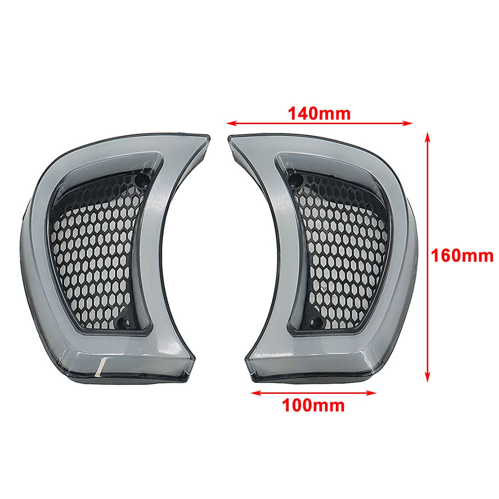 Motorcycle Tracer Headlight Vent Accent LED Indicator Lights For Harley ...