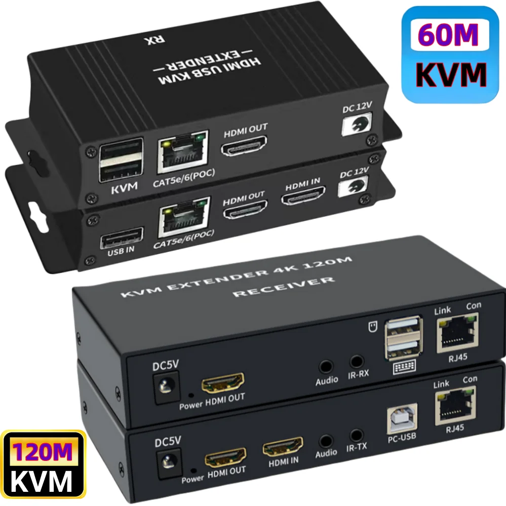Extensor-de-se-al-KVM-HDMI-RJ45-cable-Ethernet-Cat6-Audio-y-v-deo ...