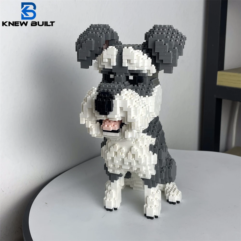 Knew-Built-Schnauzer-Dog-Model-Micro-Mini-Building-Blocks-Toy-Perfect ...