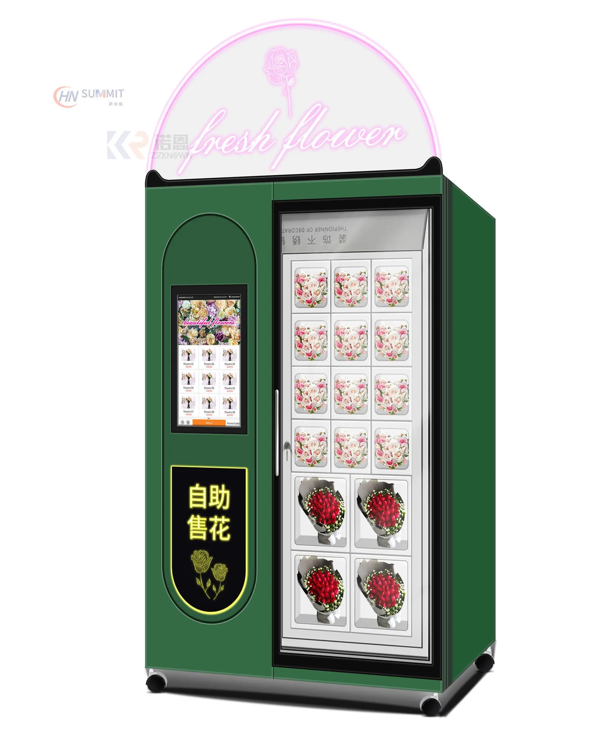 Cooling-Floral-Vending-Machine-Automatic-Flower-Florist-Vending-Machine ...