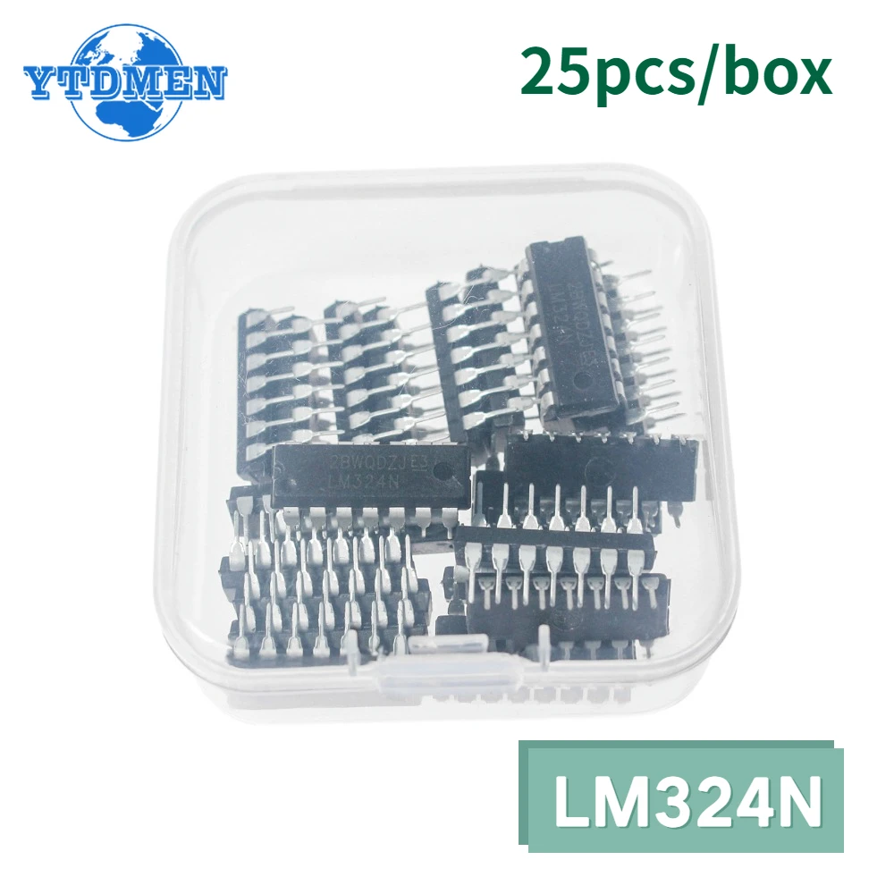25pcs-box-Integrated-Circuits-LM324N-Operational-Amplifiers-LM324-DIP ...