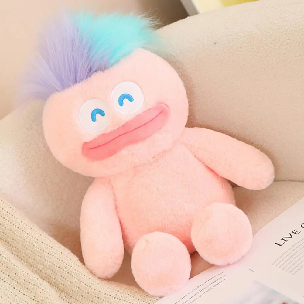 Fluffy-Hair-Doll-Plush-Doll-Colorful-Fluffy-Hair-Sausage-Mouth-Doll ...