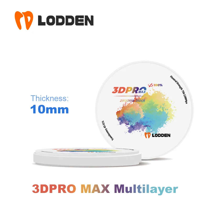 Lodden-Dental-Material-Zirconia-Multilayer-Block-98-10mm-3D-PRO-MAX ...