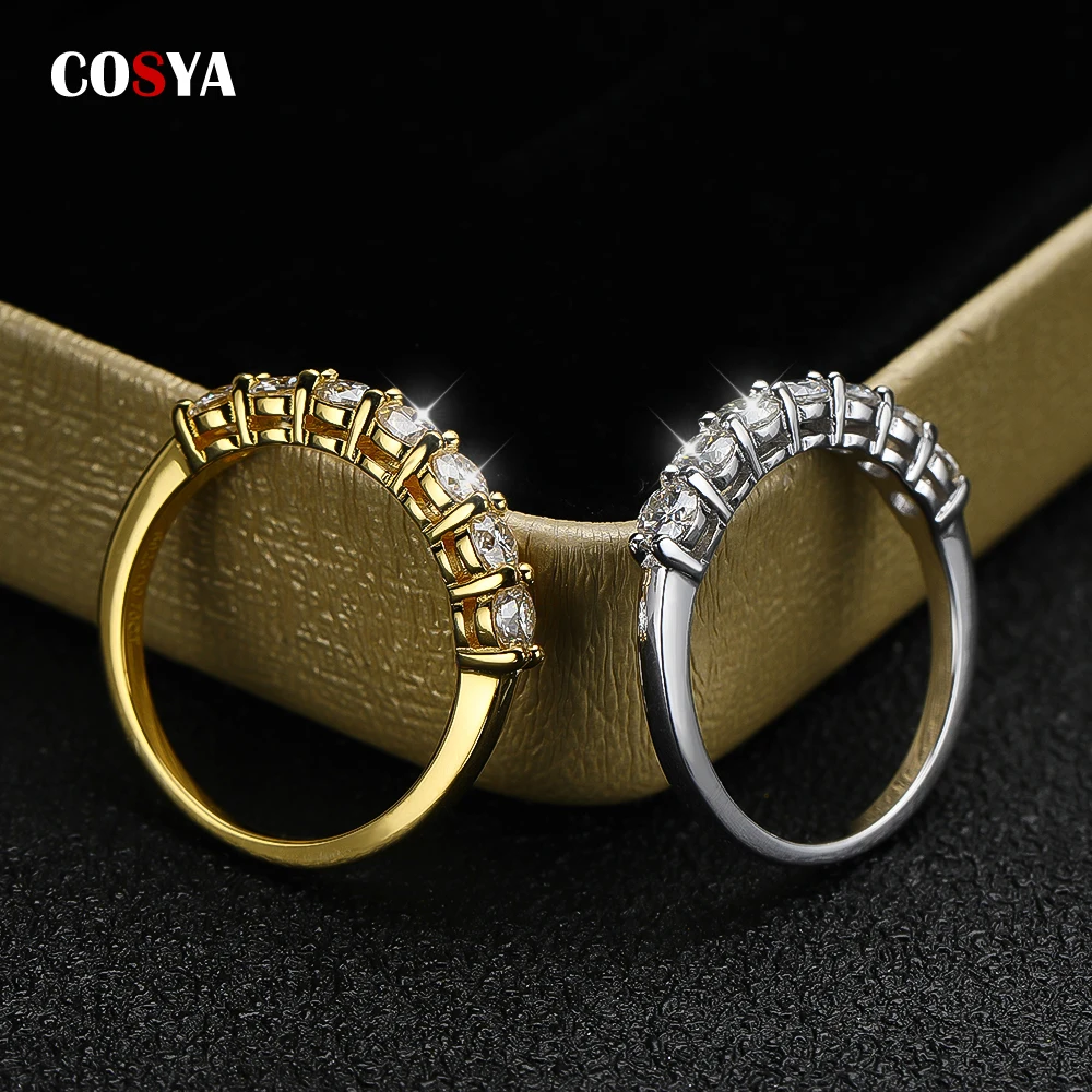 Cosya-7-pedras-3mm-moissanite-an-is-para-casamento-feminino-925-prata-esterlina-pt950-diamante ...