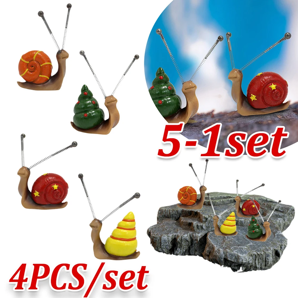 4pcs-set-Resin-Snails-Toy-Mini-Animal-Figures-for-Fairy-Garden-Micro ...