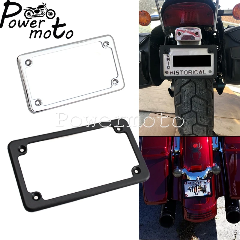 4-x7-Motorcycle-License-Plate-Number-Frame-Tag-Cover-Bracket-For-Honda ...