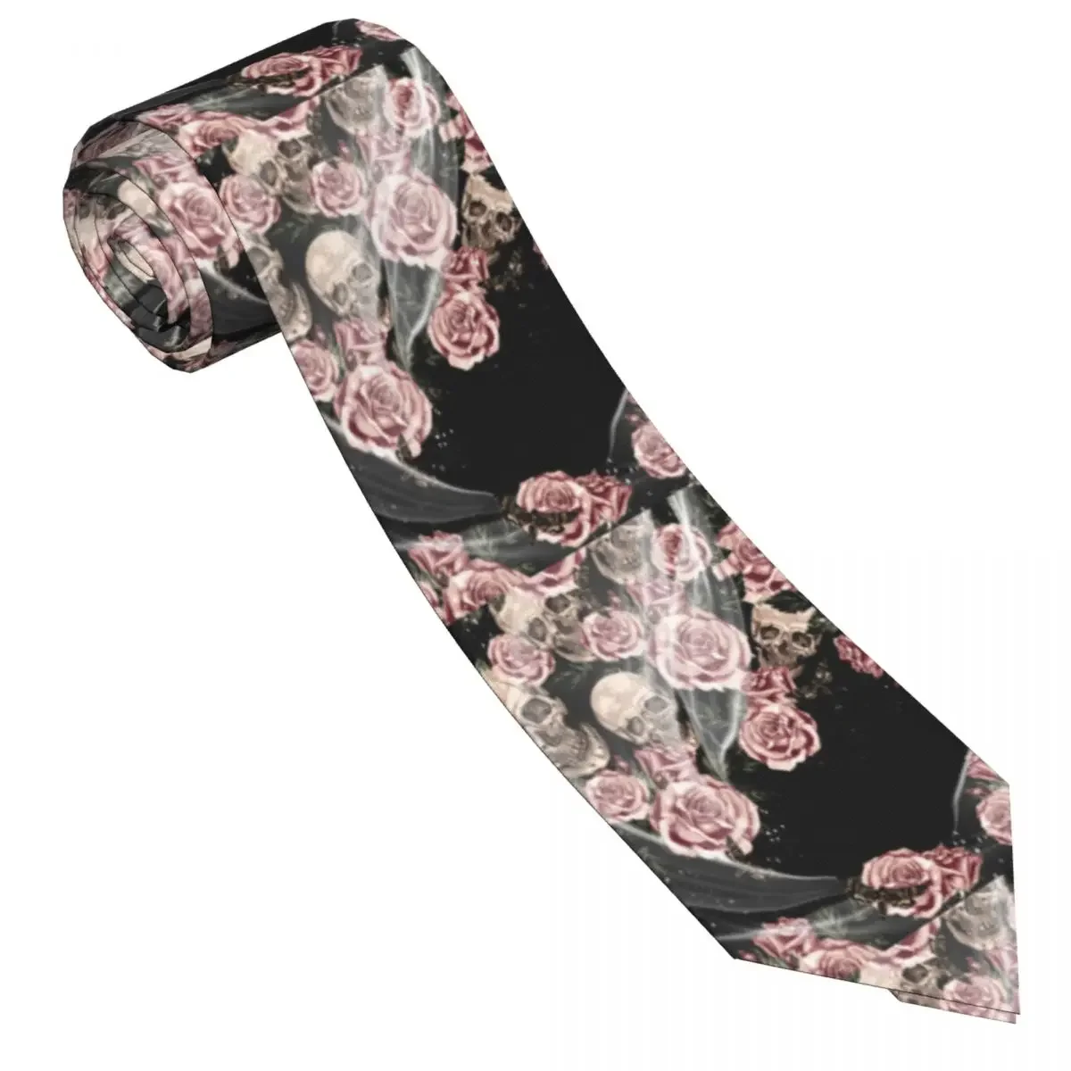 Skulls-And-Roses-Tie-Fashion-Graffiti-Daily-Wear-Neck-Ties-Men-Vintage ...