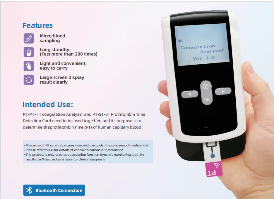 Portable-Coagulometer-PT-INR-Meter-Blood-Coagulation-Analyzer ...