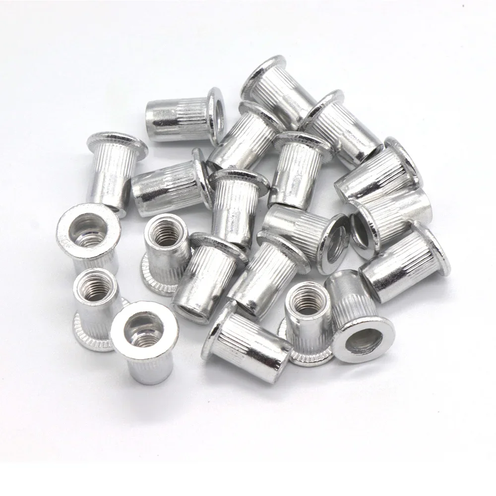 20Pcs-Aluminum-Alloy-Rivnut-M3-M4-M5-M6-M8-M10-M12-Flat-Head-Threaded ...