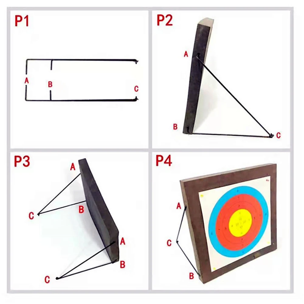 1pair-Archery-Target-Bracket-Training-Targets-Boards-Frame-Target-Stand ...