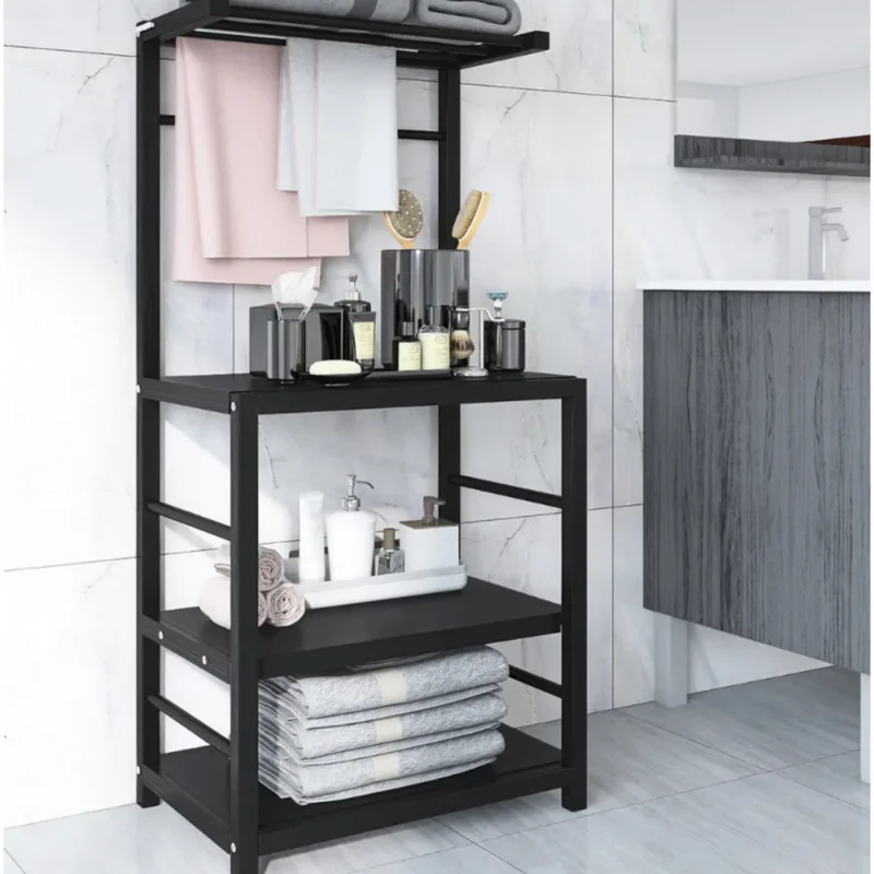 Large-Capacity-Bathroom-Rack-Floor-to-ceiling-Type-Without-Punching ...