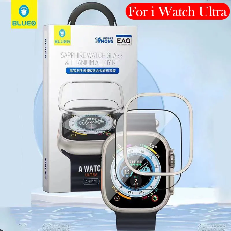 Bllueo Tempered Glass For Apple Watch Ultra Screen Protector for Apple ...