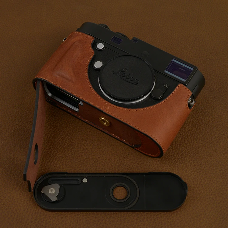 Handmade Genuine Leather Camera case Video Half Bag For Leica M240 P ...