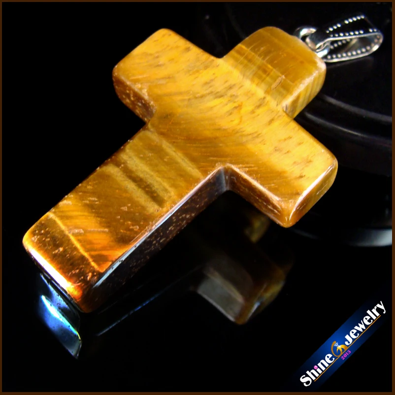 Tiger Eye Cross Pendants Charms | Big Cross Pendant Stone - Wholesale ...