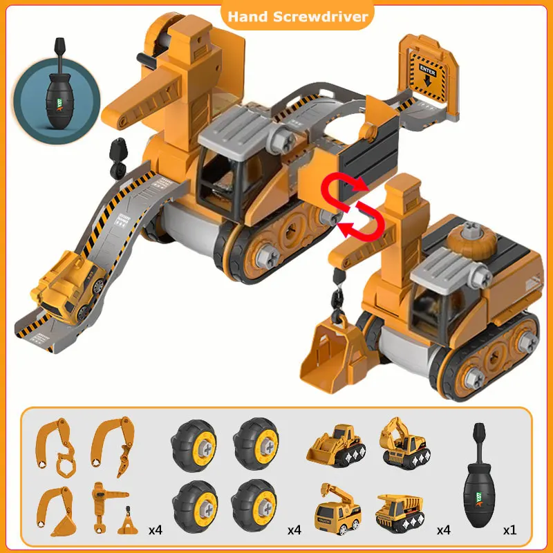 Kids Electric Drill & Engineering Vehicle Assembly Set – Childrens ...