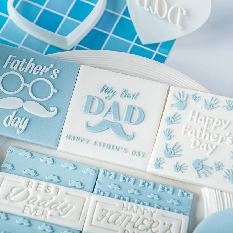 Hot-Happy-Father-s-Day-Design-Acrylic-Cookie-Cutter-Best-Dad-Pattern-3D ...