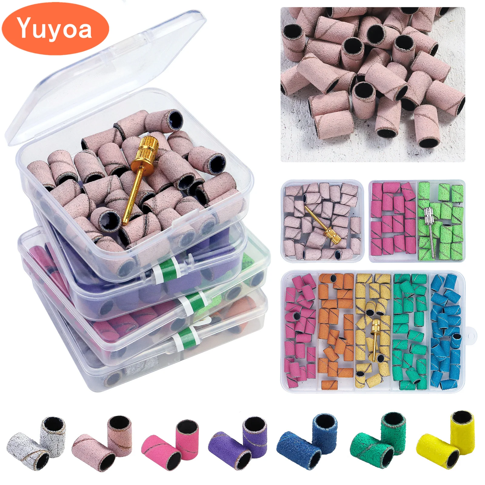 10packs-Dental-Sanding-Ring-Bands-Grit-Electric-Drill-Grinding-Heads ...