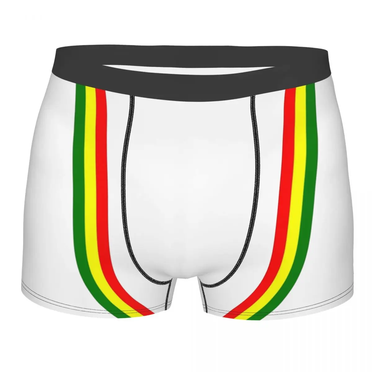 Male-Fashion-Rasta-Stripe-Rasta-Color-Underwear-Boxer-Briefs-Breathable ...