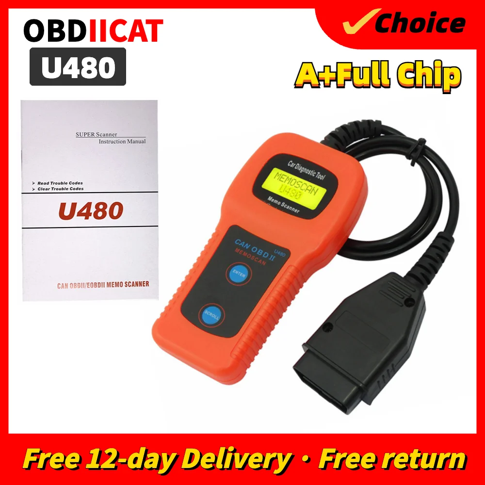 U480-OBD2-OBDII-CAN-BUS-Code-Reader-Engine-Scanner-Automotive ...