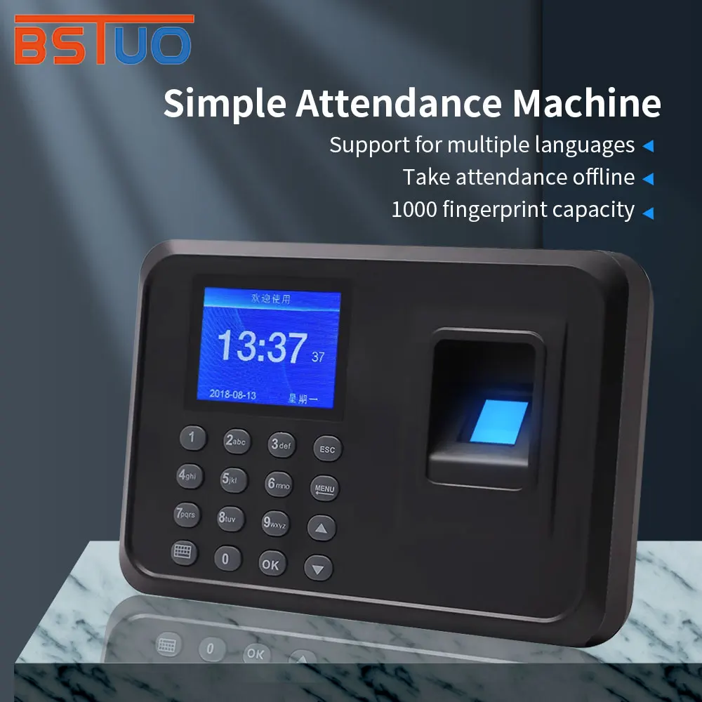 Biometric-Fingerprint-Time-Attendance-Machine-Employee-Recognition ...