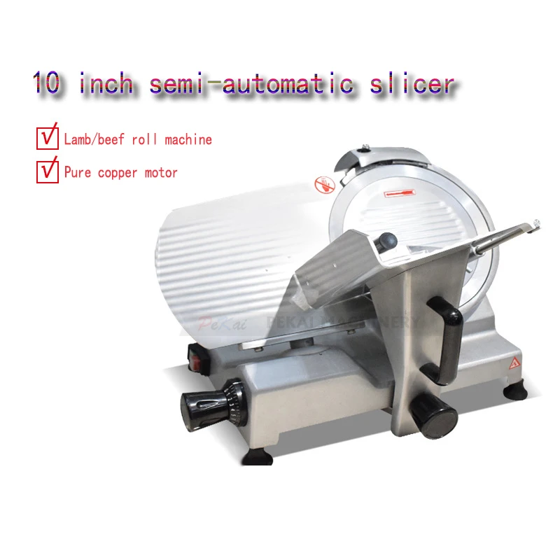 Semi-Automatic-Meat-Slicer-Stainless-Steel-Meat-Cutter-Grinder-Machine ...