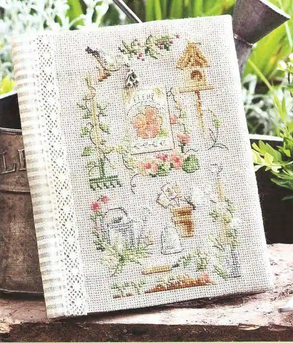 garden notebook 22-30 Needlework,For Embroidery,DIY 14CT Unprinted Arts ...
