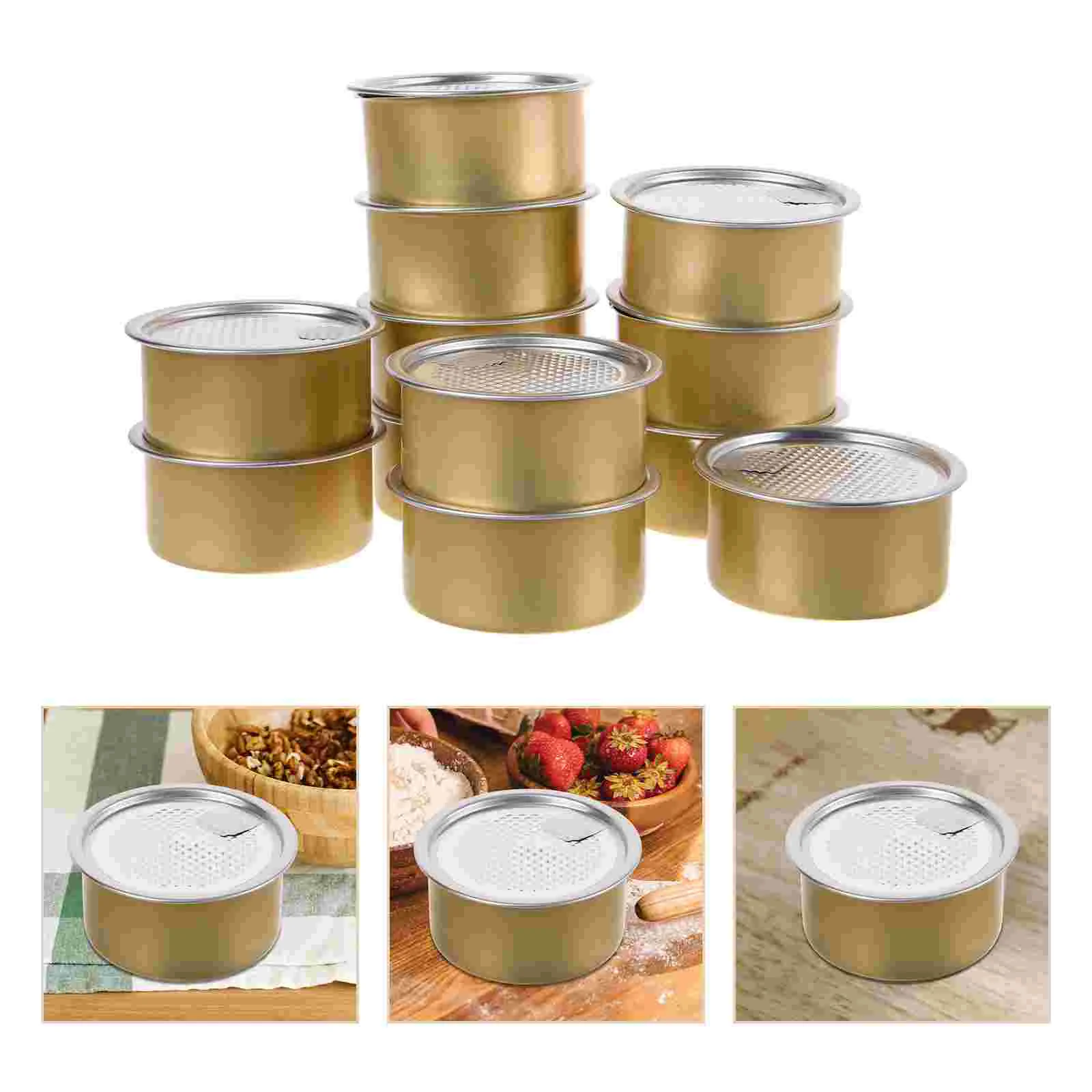 12-Pcs-Can-Box-Snack-Tin-Pet-Food-Tins-With-Lids-Iron-Cookie-Small ...