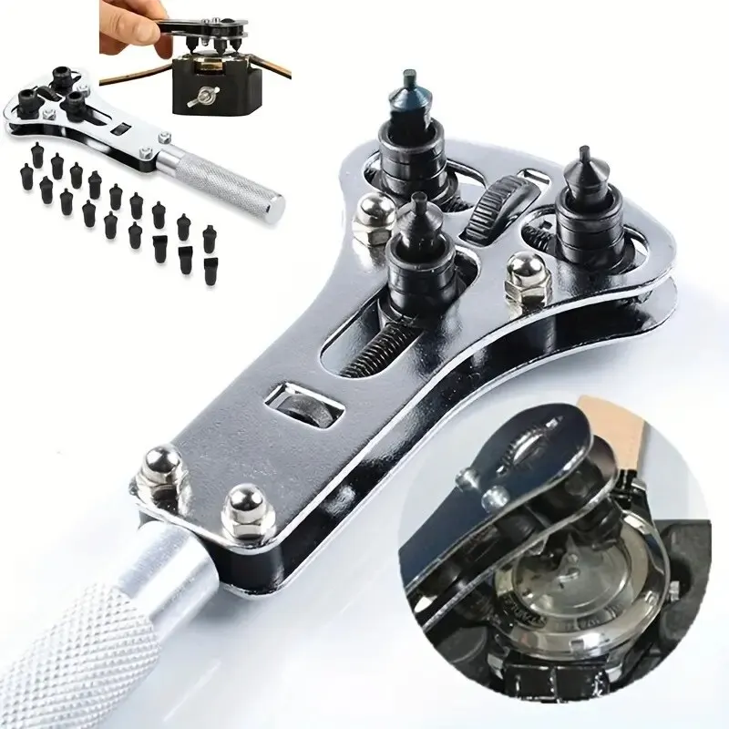 3-Claw-Watch-Case-Opener-Adjustable-Screw-Back-Remover-Wrench-Repair ...