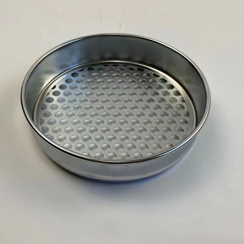 Dia 20cm Stainless Steel Net Soil Sieve Round Hole Sieve Dual Chrome ...