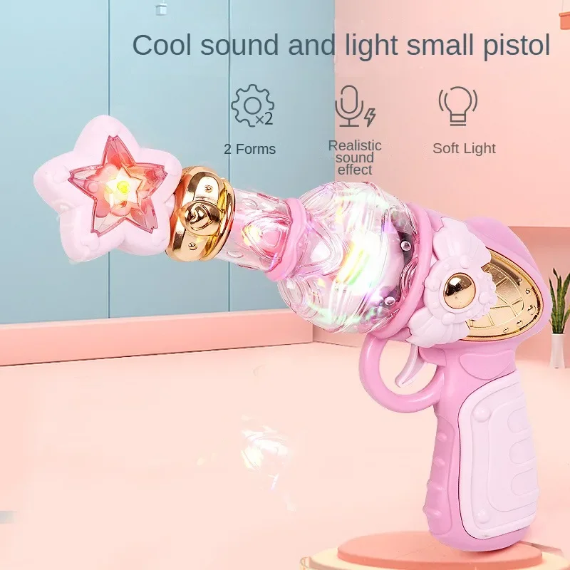 Girls-Magical-Electric-Toy-Gun-Sound-Light-Gun-Twirling-Star-Decoration ...