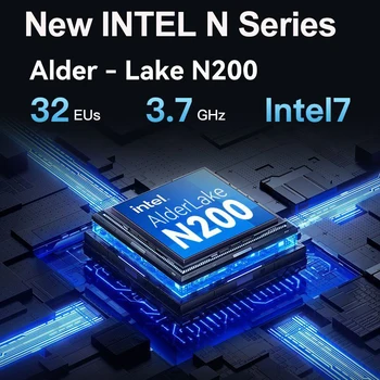 MOREFINE M6 Mini PC 12th Gen Intel N200 2.9GHz Windows 11 DDR5 2933MHz ...